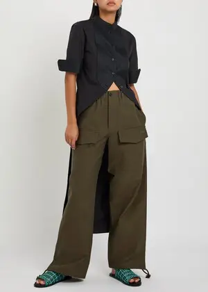 JW Anderson Bib Cotton-poplin Shirt