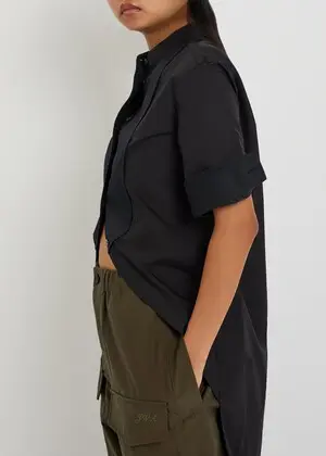 JW Anderson Bib Cotton-poplin Shirt