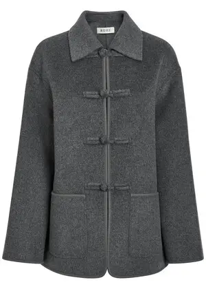 RÓHE Pankou Wool And Cashmere-blend Jacket - Dark Grey