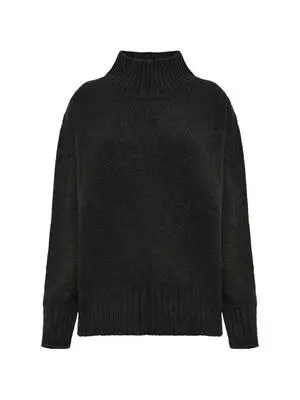 Malo Ribbed-knit Turtleneck Sweater - Grey