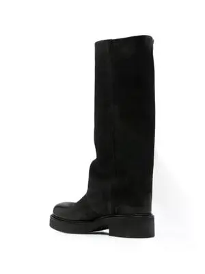 METISSE Fold-over Leather Boots