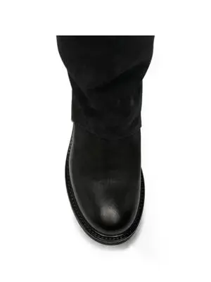 METISSE Fold-over Leather Boots