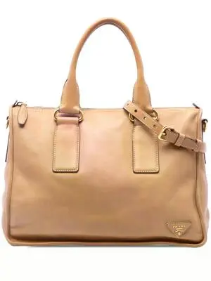 Prada 2010-2016 Soft Calf Satchel - Brown