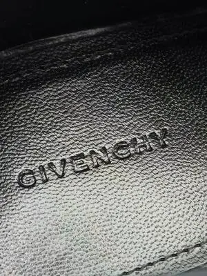 Givenchy Leather Round Toe Buckle Platform Block Heel Shoes