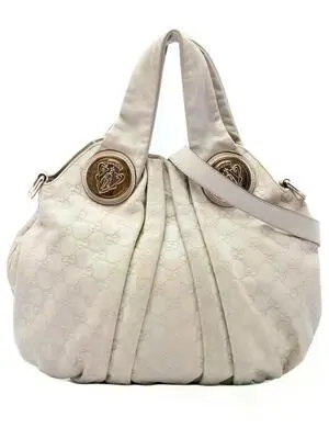 Gucci 2016-2026 Medium Guccissima Hysteria Satchel - Brown