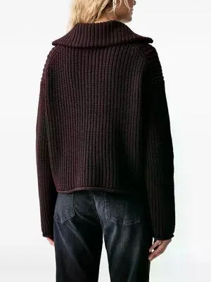 Marc O'polo Ribbed Knit Zip-up Cardigan