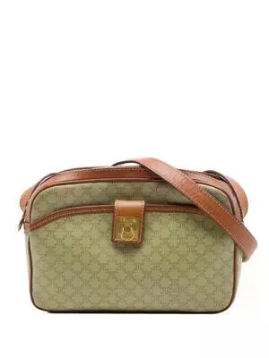 Celine 2013 Macadam Coated Canvas Crossbody Bag - Neutrals
