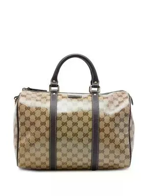 Gucci Medium Gg Crystal Joy Boston Bag - Neutrals