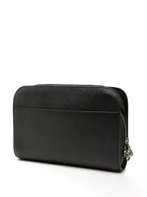 LOUIS VUITTON Taiga Leather Pochette Baikal Clutch Bag