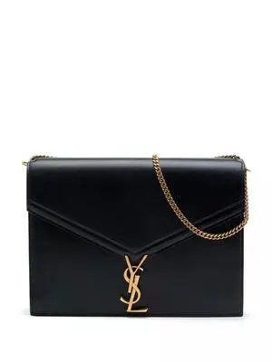 Saint Laurent 2018 Smooth Calfskin Monogram Cassandra Clasp Bag Shoulder Bag - Black