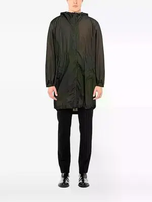 Herno Hooded Zip-up Coat - Black