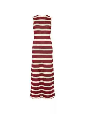 ERES Striped Open-back Maxi Dress - Red