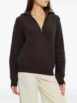 Paul & Shark Half-zip Wool Cardigan