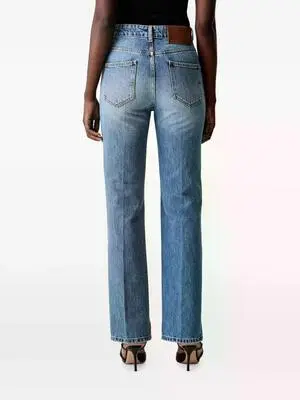 Victoria Beckham Pressed-crease Straight-leg Jeans