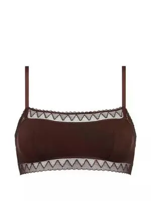 ERES Delicatesse Lace-trim Bra - Brown