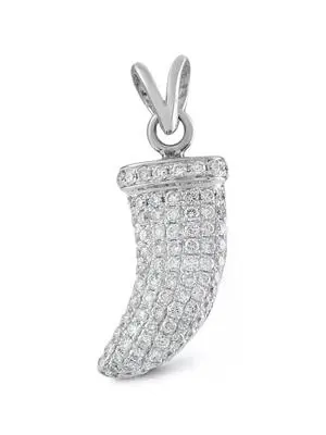 LB EXCLUSIVE Diamond Horn-shape Pendant - Silver