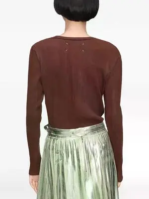 MAISON MARGIELA Foiled Ribbed T-shirt