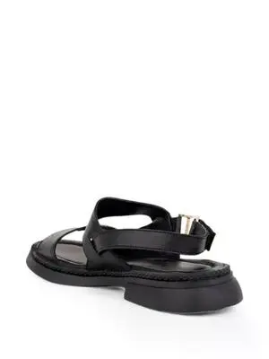SERGIO MORETTI FIRENZE Buckle Detail Slingback Sandals