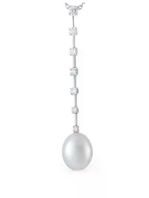 ASSAEL Pearl And Diamond Drop Necklace