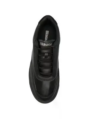BLAUER. Logo-patch Panelled Sneakers