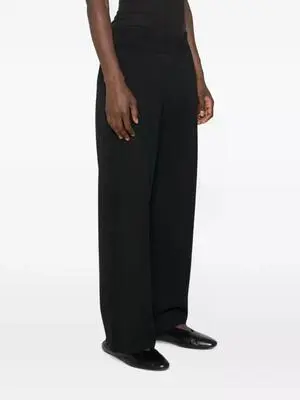 Marina Rinaldi Ribbed-knit Wide-leg Trousers