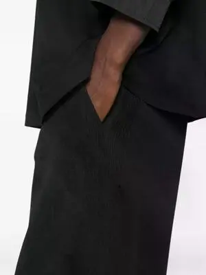 Marina Rinaldi Ribbed-knit Wide-leg Trousers