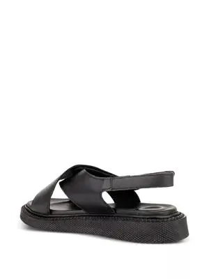 SERGIO MORETTI FIRENZE Crossover-strap Touch-strap Sandals