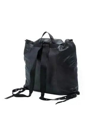 Bottega Veneta Intrecciato Trimmed Leather Drawstring Backpack
