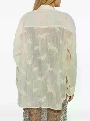 Munthe Fortunato Embroidered Sheer Shirt