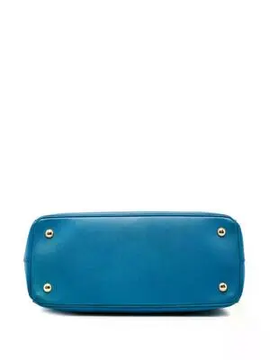 Prada Saffiano Lux Galleria Satchel - Blue