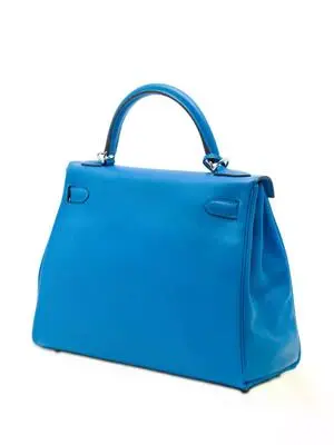Hermès 2016 Clemence Kelly Ii Retourne 32 Satchel - Blue