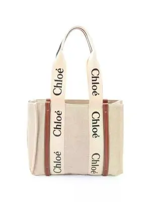 Chloé 2010s Medium Woody Tote Bag - Neutrals