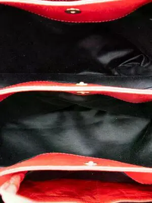 Miu Miu Matelassé Nappa Lux Bauletto Convertible Handbag Satchel - Red