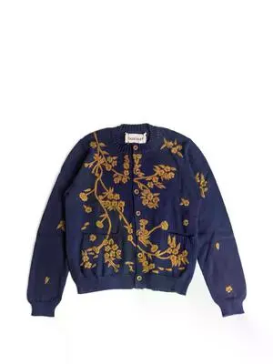 BAZISZT Baziiszt Embroidered Floral Cardigan