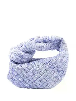 Bottega Veneta 2012-2026 Mini Velvet Intrecciato Jodie Handbag - Purple