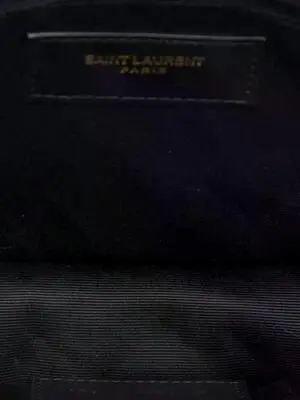 Saint Laurent Padded Lambskin Monogram Cosmetic Pouch