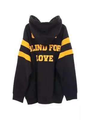 Gucci Cotton Graphic Print Hoodie - Black