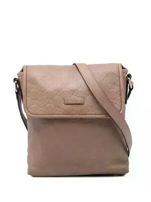 Gucci 2016-2026 Guccissima Crossbody Bag - Brown