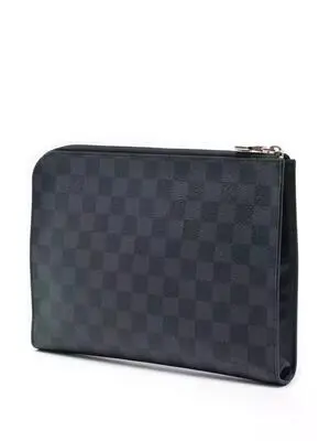 LOUIS VUITTON Damier Graphite Pochette Jour Mm Clutch Bag - Black