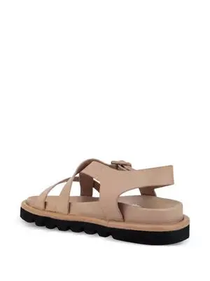 SERGIO MORETTI FIRENZE Crossover-strap Buckle-fastening Sandals