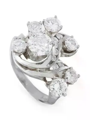 LB EXCLUSIVE 14k White Gold 2.15 Tcw Diamond Ring - Silver