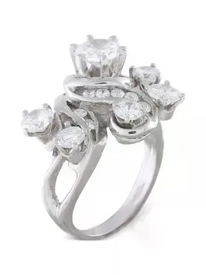 LB EXCLUSIVE 14k White Gold Diamond Ring - Silver