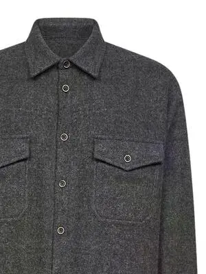 UMA WANG Tavis Chest-pockets Shirt - Grey