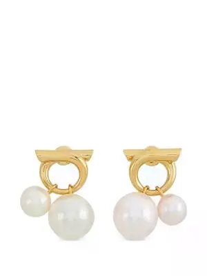 FERRAGAMO Gancini Earrings - Gold