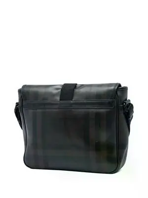 Burberry Smoke Check Coated Canvas Crossbody Bag