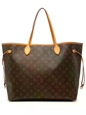 LOUIS VUITTON 2018 Monogram Neverfull Gm Tote Bag - Brown