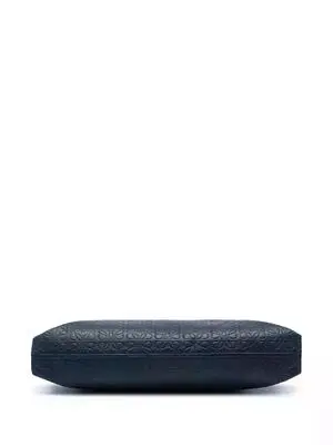 Loewe 2014 Embossed Anagram Leather Repeat T Clutch Bag