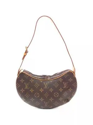 LOUIS VUITTON Monogram Croissant Shoulder Bag - Brown