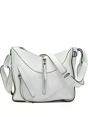 Loewe 2016 Small Grained Calfskin Hammock Bag Satchel - White
