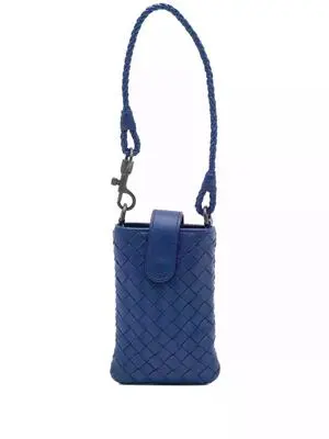 Bottega Veneta 2011 Nappa Intrecciato Pouch Phone Case - Blue